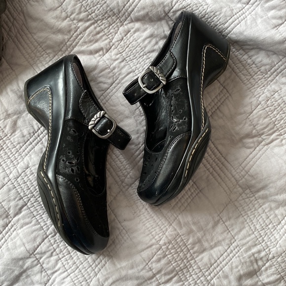 Rialto | Shoes | Rialto Cutout Mary Jane Mules Heels 8 Vida Black ...